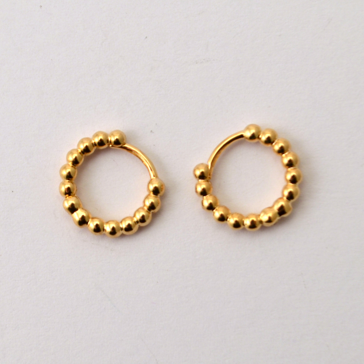 Julie - Créoles plaqué or - Eclipse d'Argent